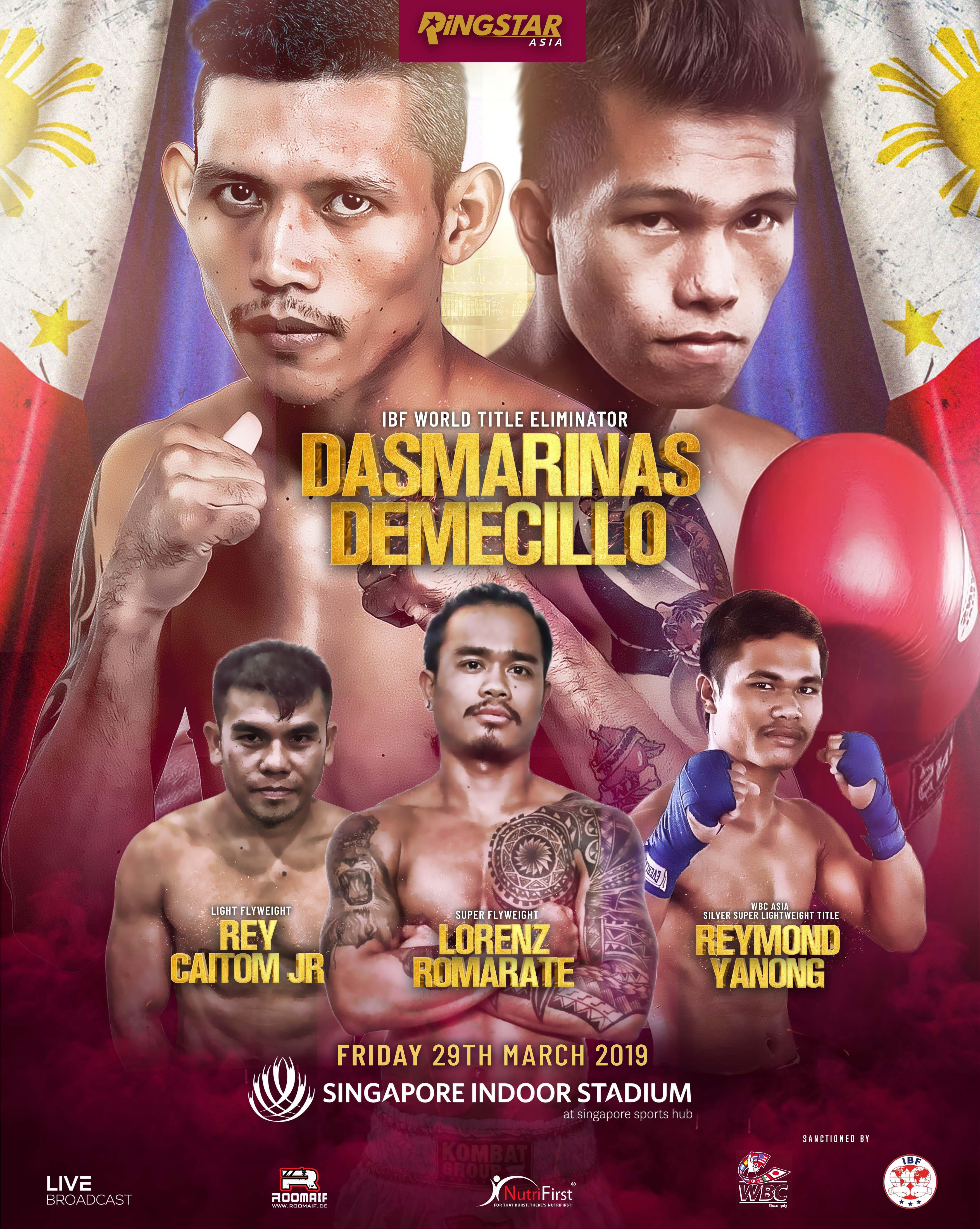 Michael Dasmarinas, 4 other Filipino boxers to compete at Ringstar ...