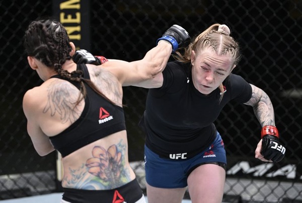 Fullerton, California’s Kay Hansen earns 1st UFC win, submits Jinh Yu ...